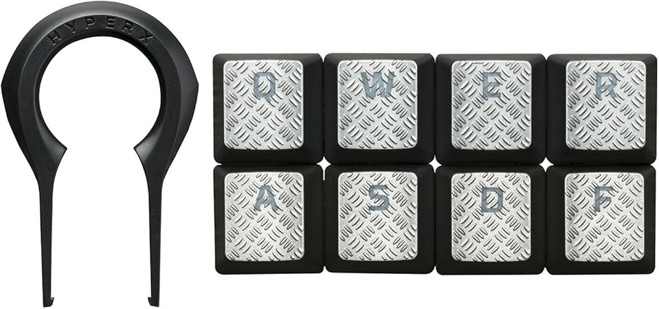 Amazon.com: HyperX FPS & MOBA Gaming Keycaps Upgrade Kit (Titanium ...