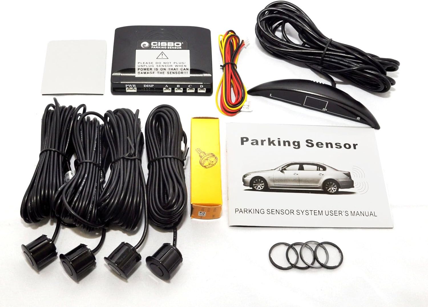 CISBO Front Parking 4 Sensor Audio Buzzer LED Display Kit with ...