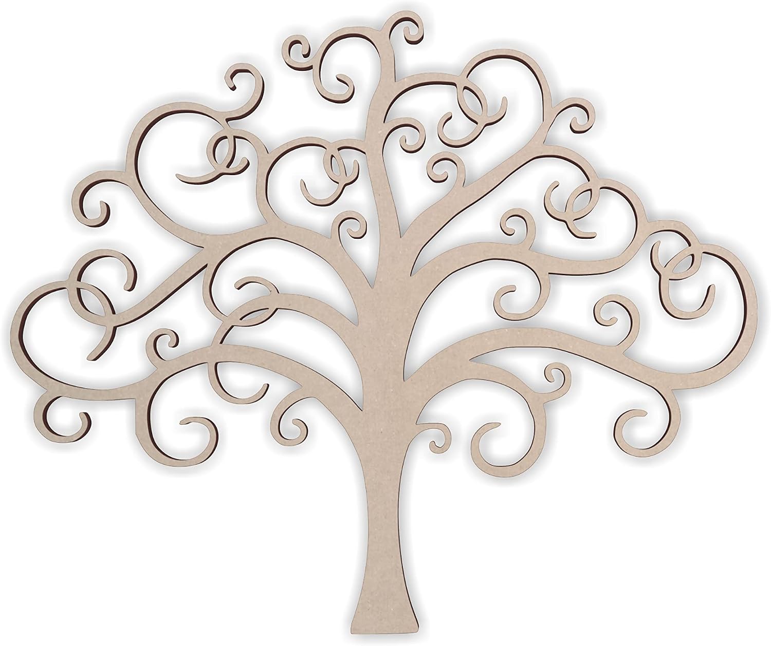 Amazon.com: Jess and Jessica Wooden Shape Tree Flourish Decor for ...
