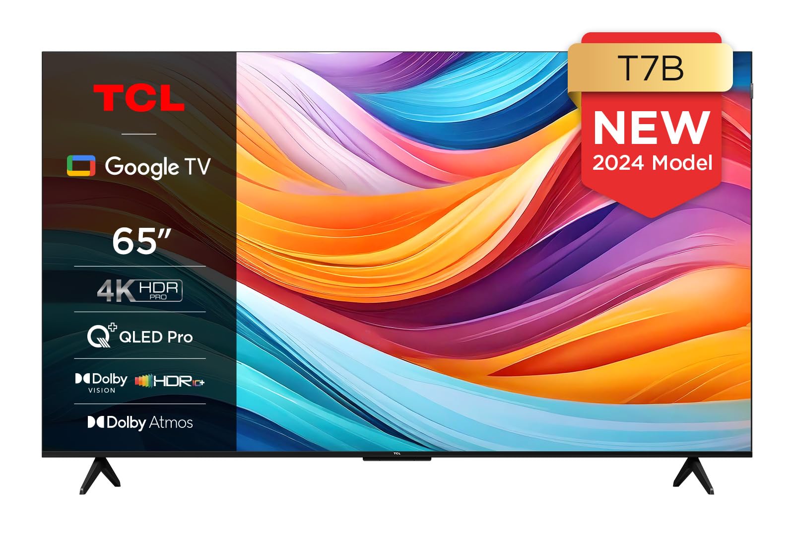 TCL TV QLED 65T7B 4K HDR Pro 65’’ avec Google TV et système sonore ...