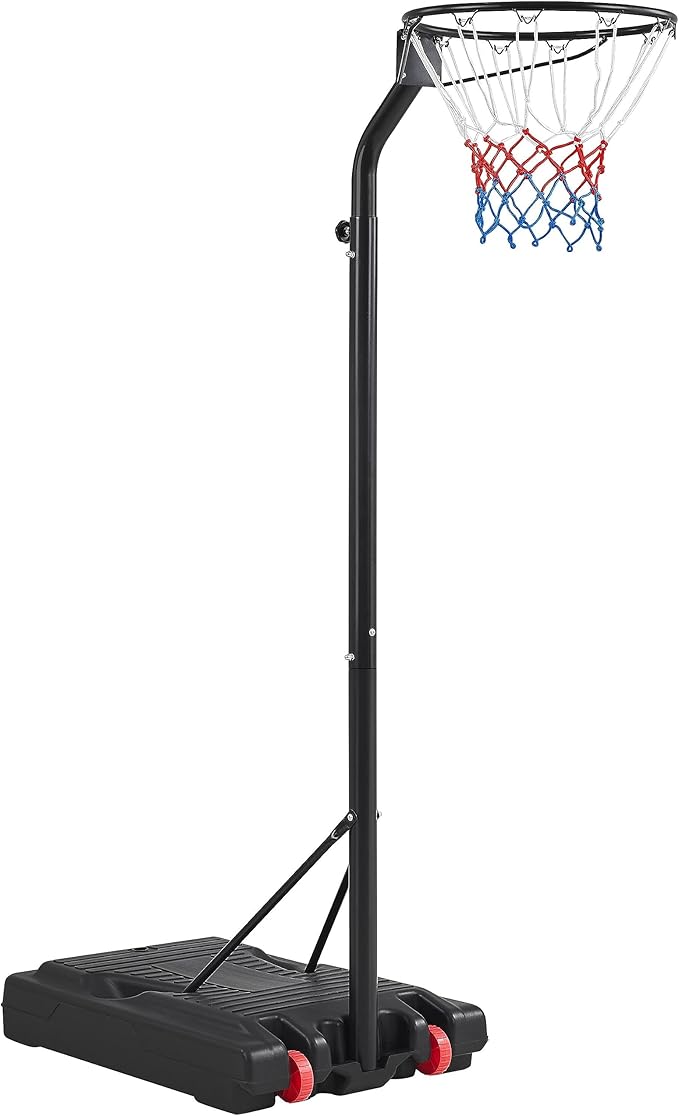Yaheetech Netball Stand and Post Free Standing Netball Net 212-305cm ...