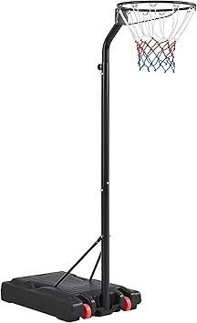 Yaheetech Netball Stand and Post Free Standing Netball Net 212-305cm ...