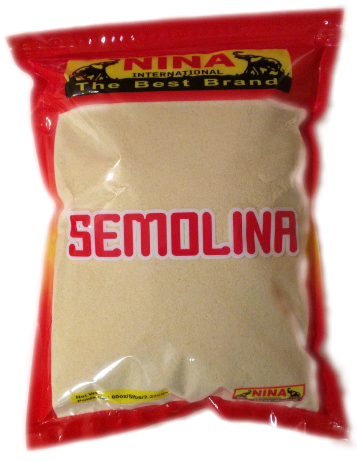 Amazon.com : Semolina(2.3Kg / 5lbs) - Nina : Grocery & Gourmet Food