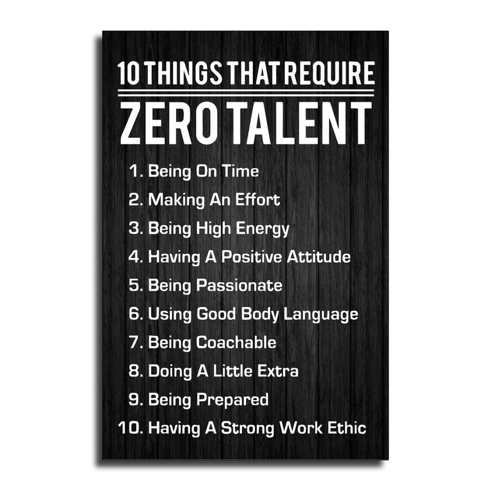 Amazon.com: HONGJIE Hallway Decor 10 Things That Require Zero Talent ...