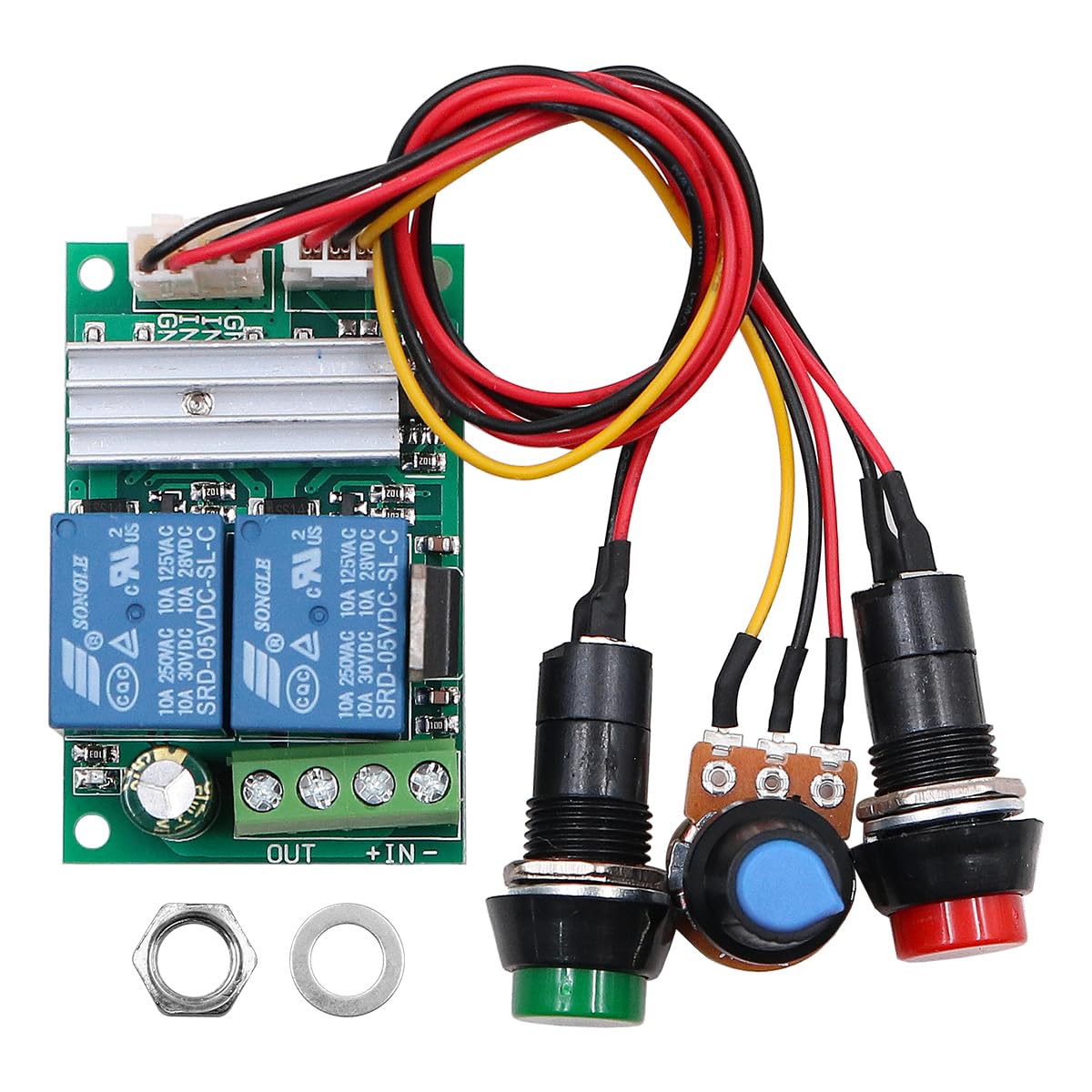 DollaTek 6V 12V 24V DC 3A DC Motor Speed Controller PWM Speed ...
