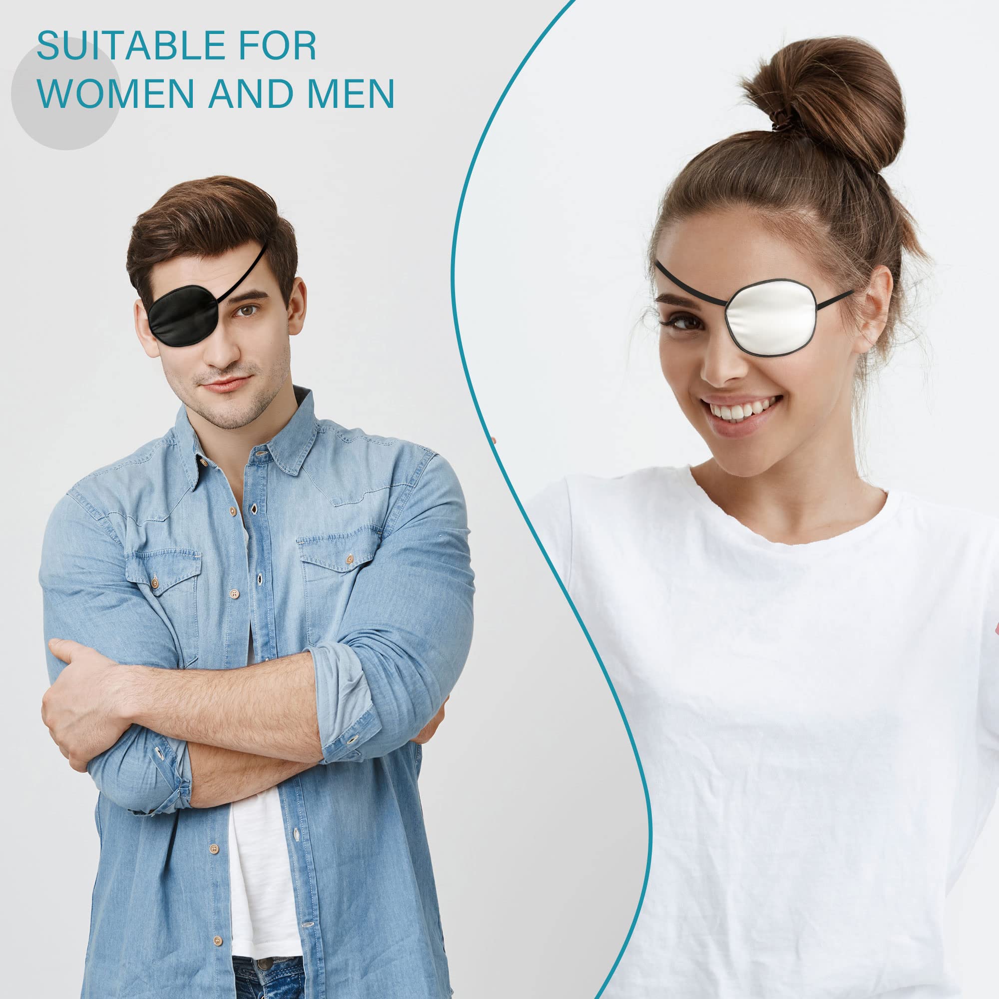 Snapklik.com : WSERE 3 Pieces Elastic Soft Silk Eye Patches For Adults ...
