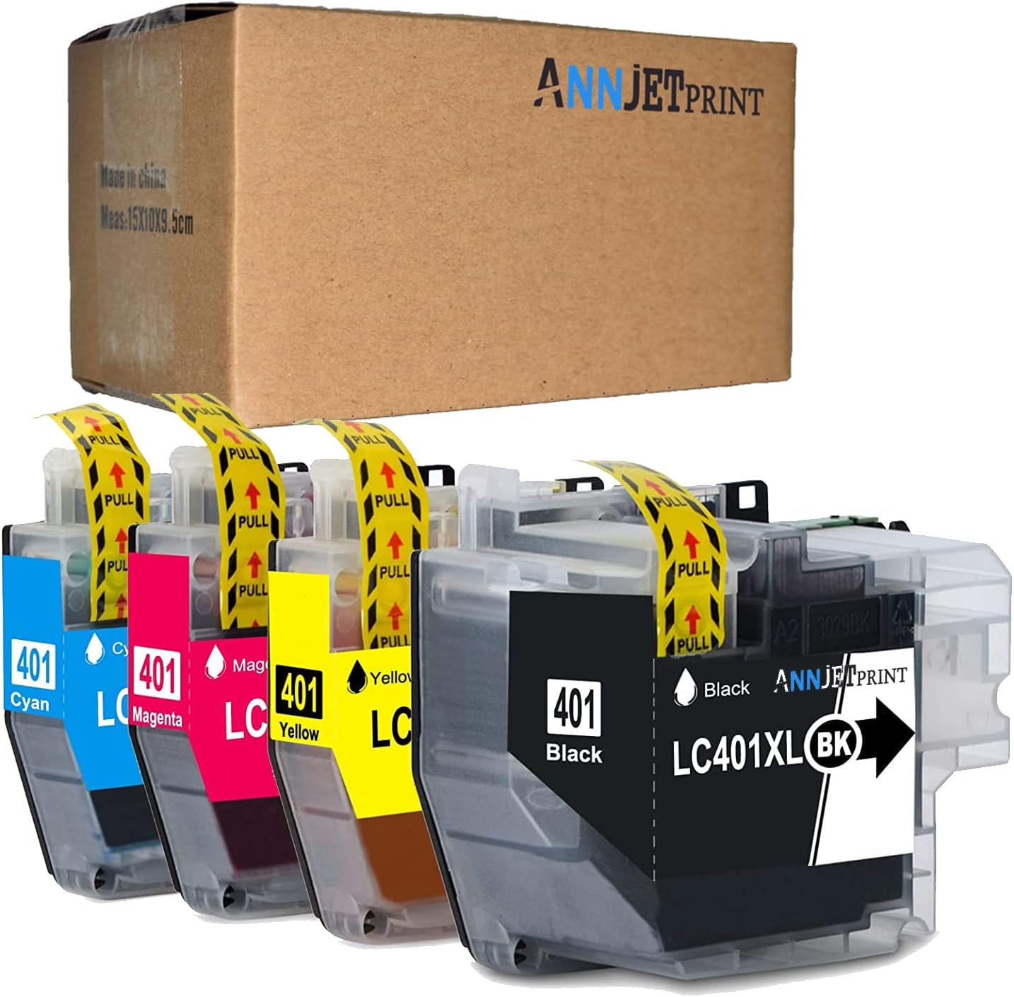 ANNJET Compatible LC401XL LC401 XL LC401BK Ink Cartridge Replacement ...