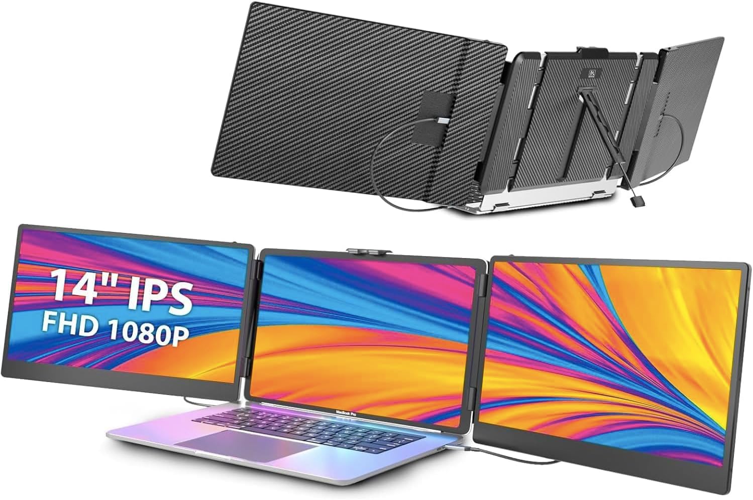 Laptop Screen Extender - 14 Inch IPS FHD 1080P Portable Extended ...