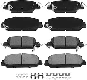 Amazon.com: AUTOMUTO 8PCS Front & Rear Ceramic Disc Brake Pads Set D2036 D2037 For Honda CR-V ...