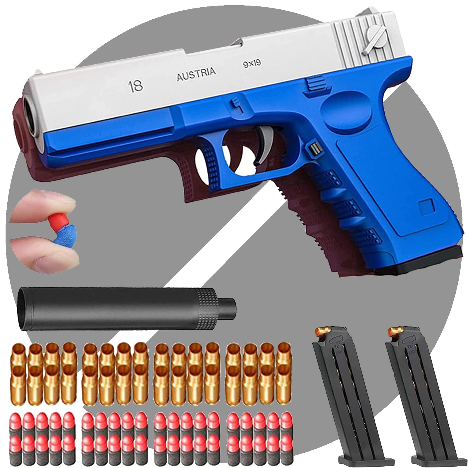Buy Yqz Upgrade Classic M1911 Soft Bullet Toys,Toy With Ejecting ...