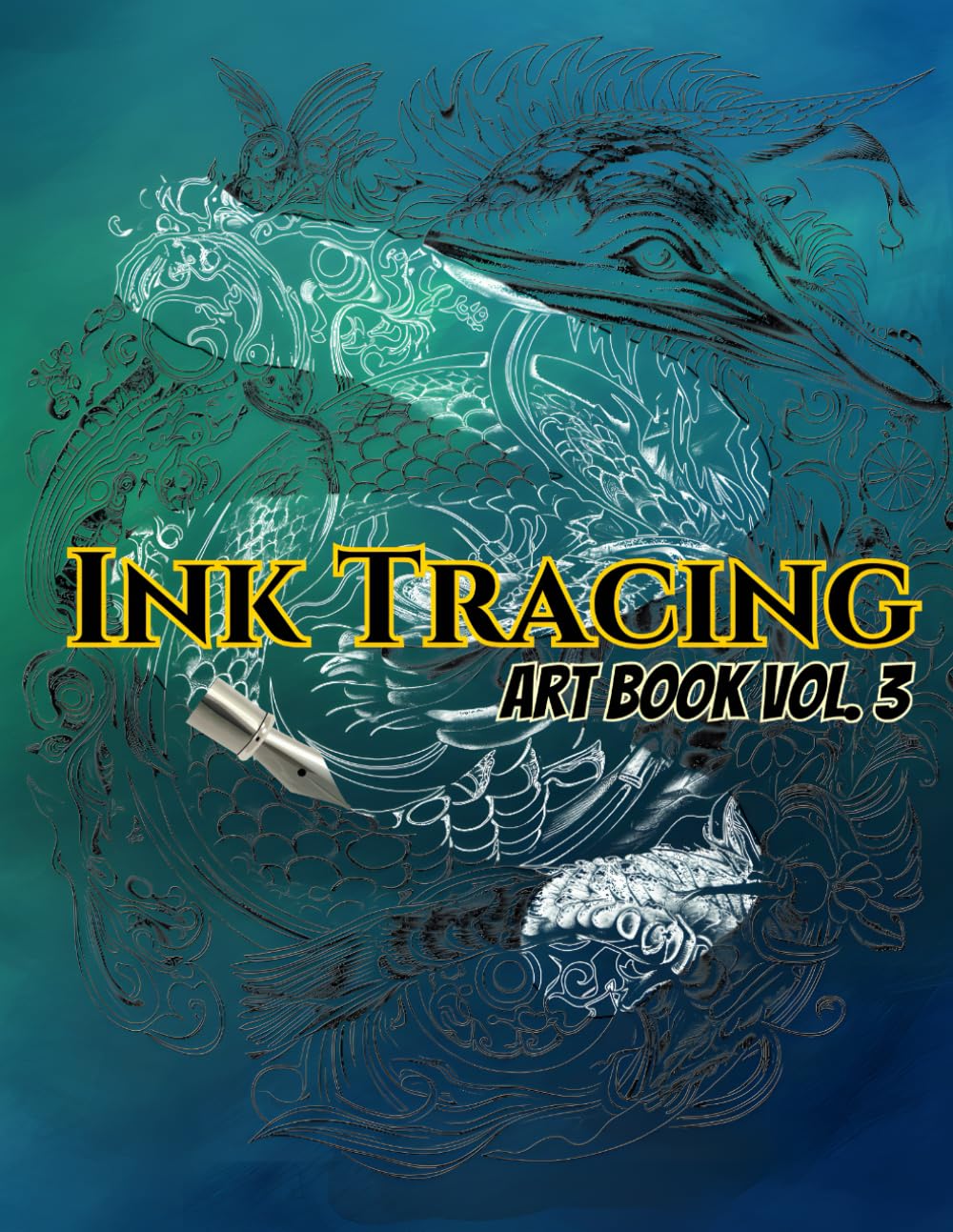 Ink Tracing Art Book Vol. 3: 50 Tattoo-Inspired Designs: An 8.5x11-Inch ...
