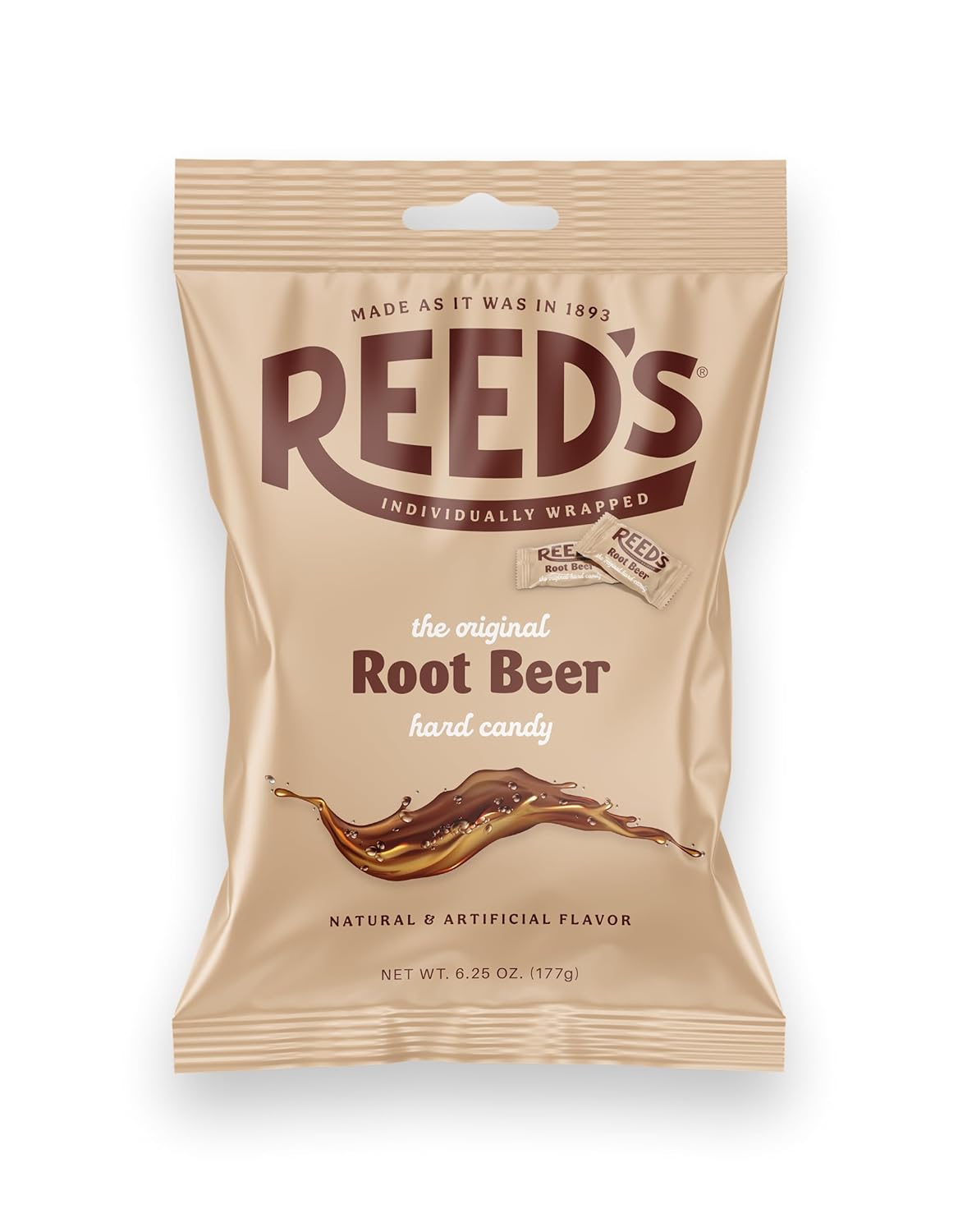 Amazon.com : Reed’s Root Beer Candy, 6.25oz Bag (Pack of 1 ...