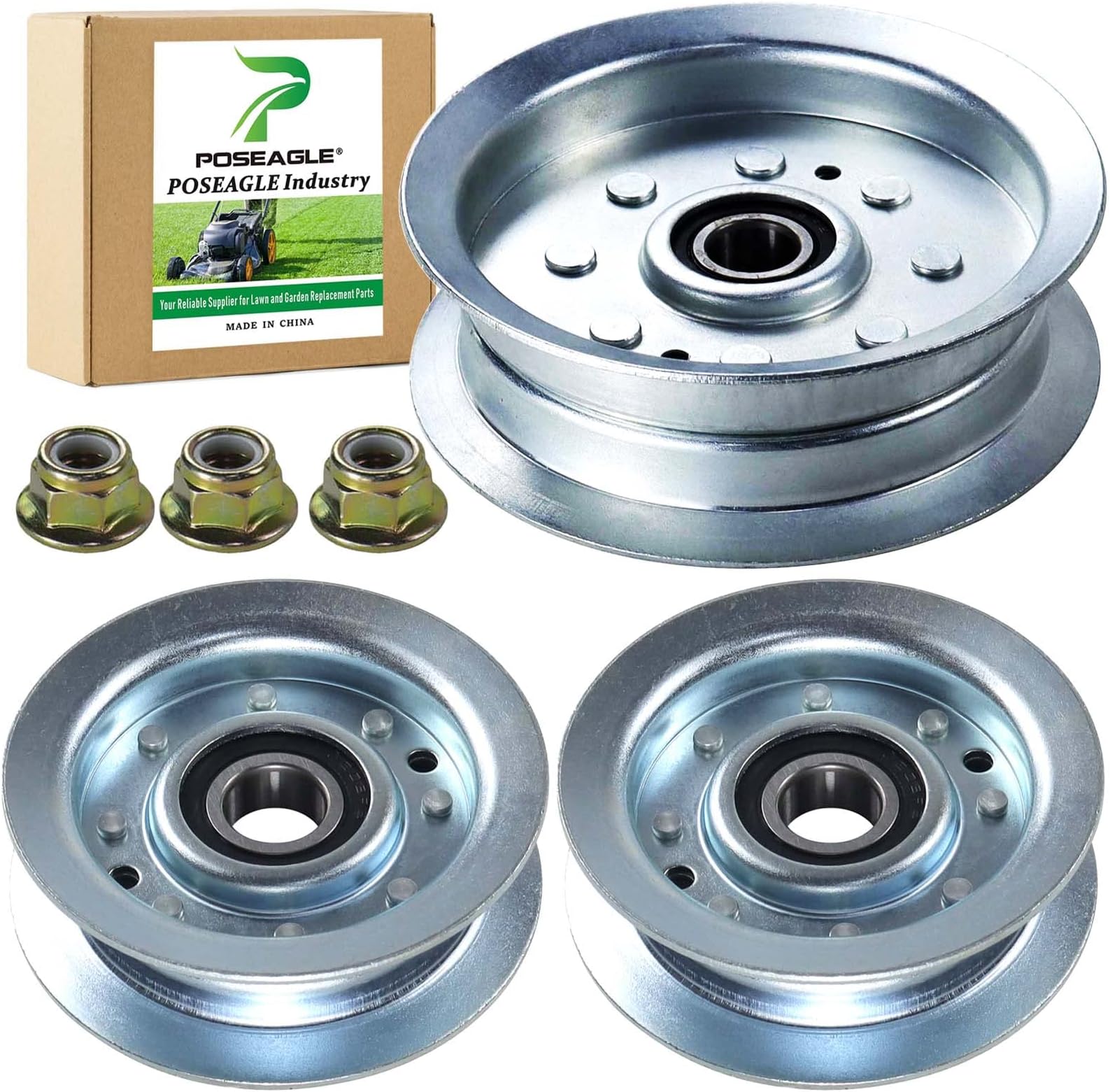 Amazon.com : Flat Idler Pulley for MTD 756-05034A John Deere GY20629 ...