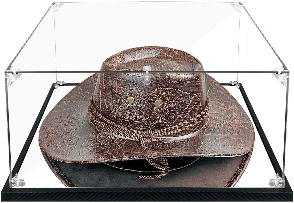 Amazon.com: Clear Cowboy Hat Display Case Box Acrylic Panama & Tweed ...
