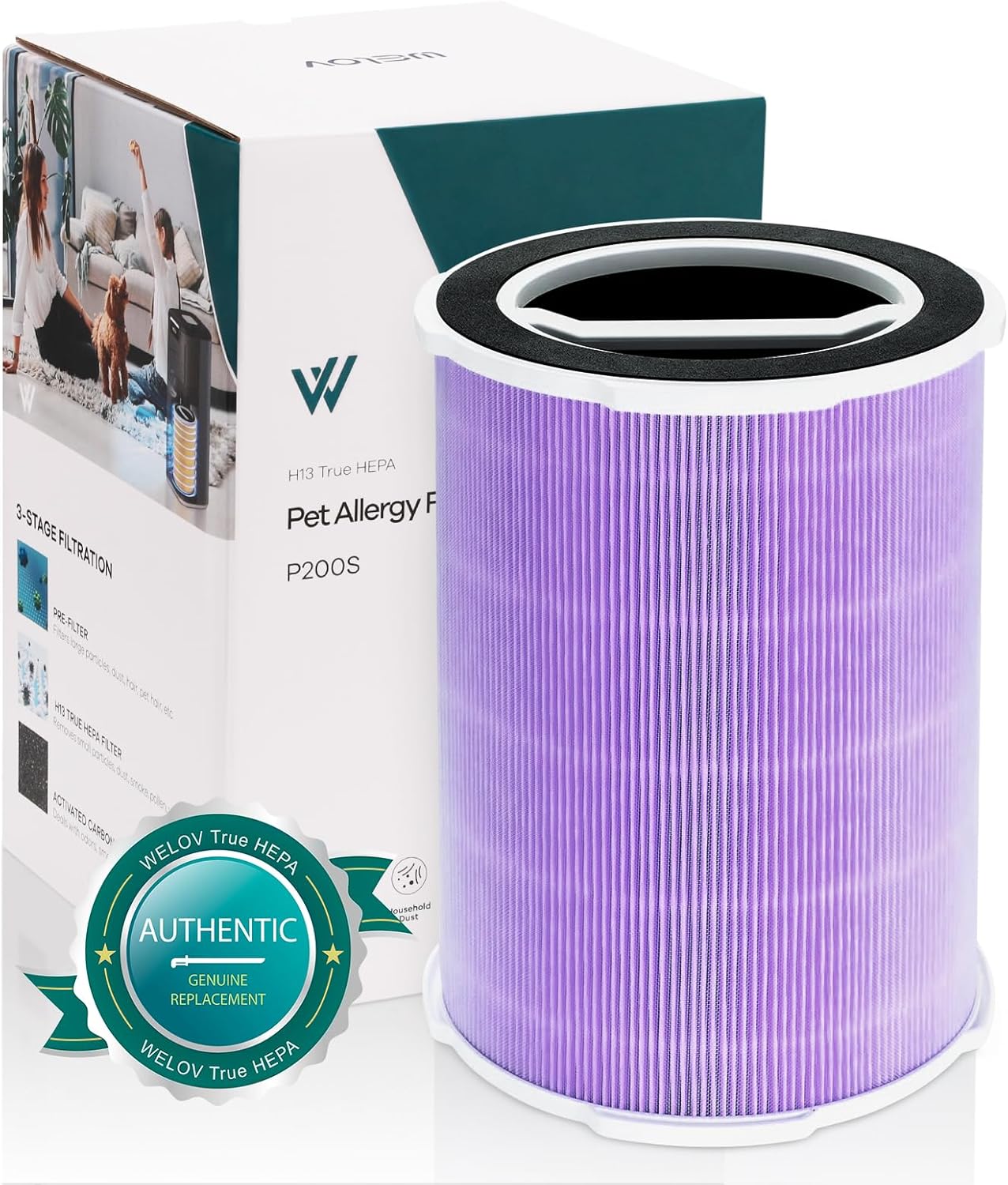 Amazon.com: WELOV P200S/P200 Pro Toxin Absorber Filter, 3-in-1 H13 True ...