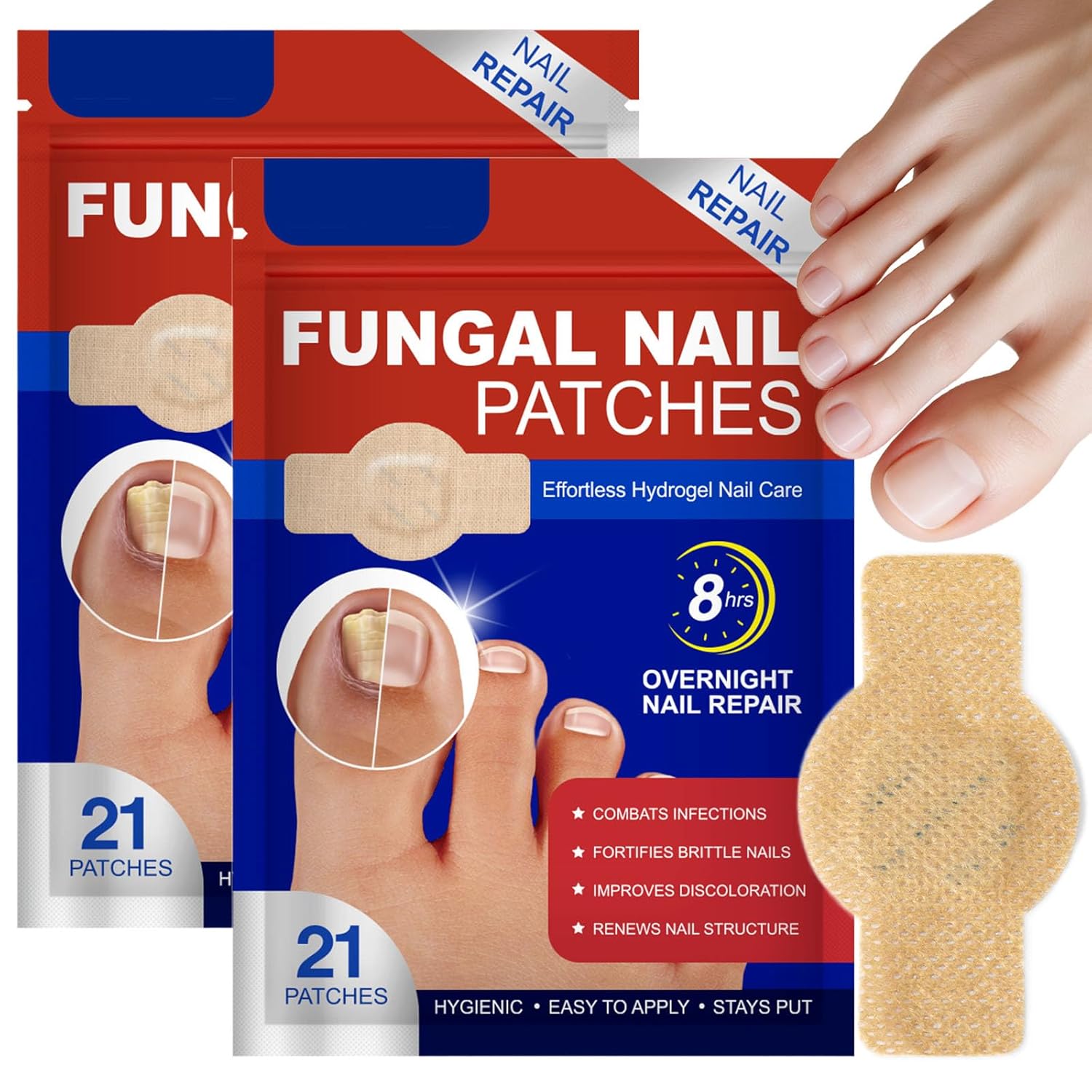 Amazon.com : Fungal Nail Patches for Toenails | 21-63pcs/Bag Toenail ...