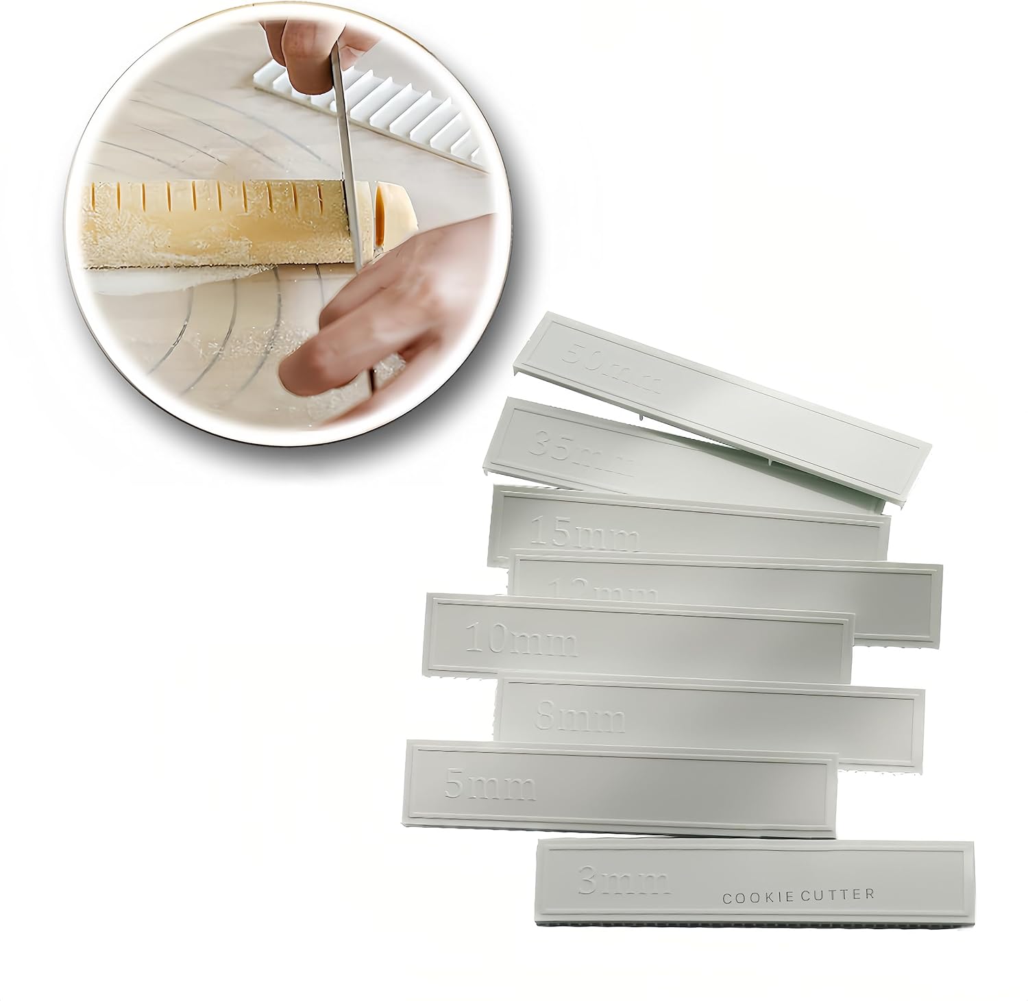 Amazon.com: EPIPHANY Baking Cookie Cutting Thickness Scale 8 Pcs ...