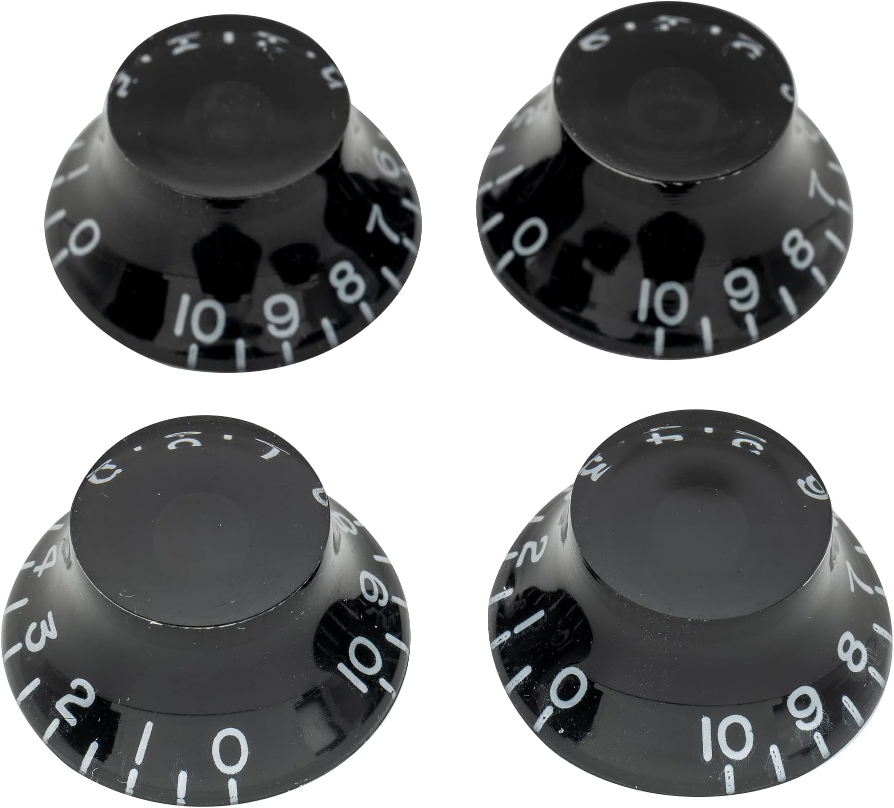 Amazon.com: Musiclily Pro Metric Size 18 Spline Bell Top Hat Knobs for ...