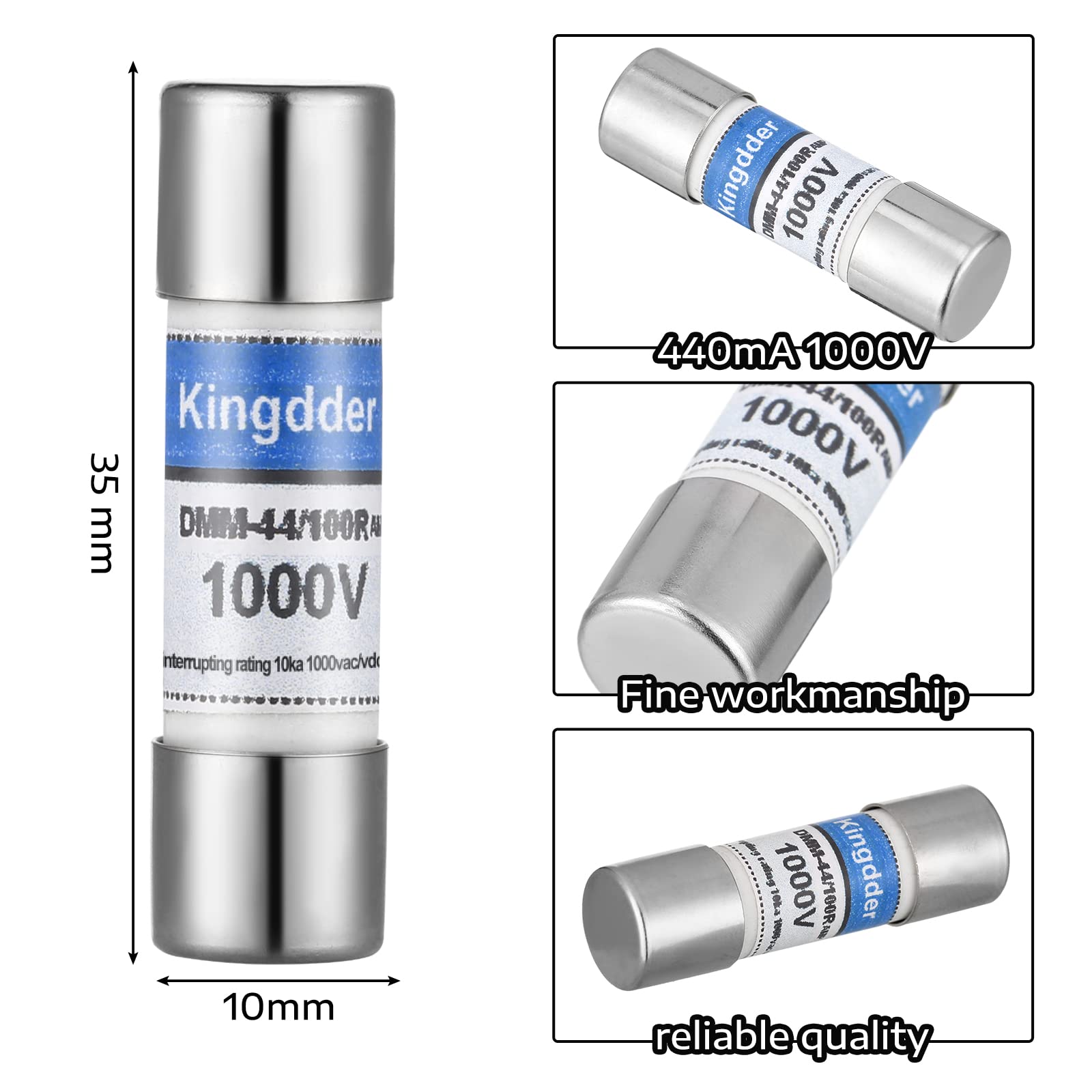 Snapklik.com : Kingdder Digital Multimeter Fuse DMM-44/100 440MA 1000V ...