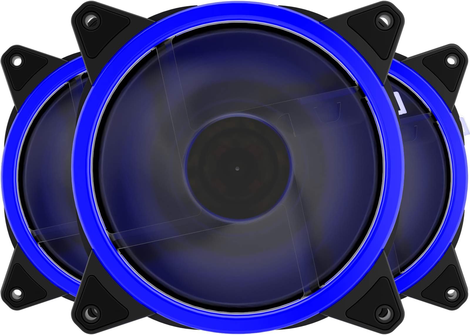 Amazon.com: LOGISYS Computer CF120BL 120MM BLUE QUAD 4-LED ULTRA BRIGHT ...