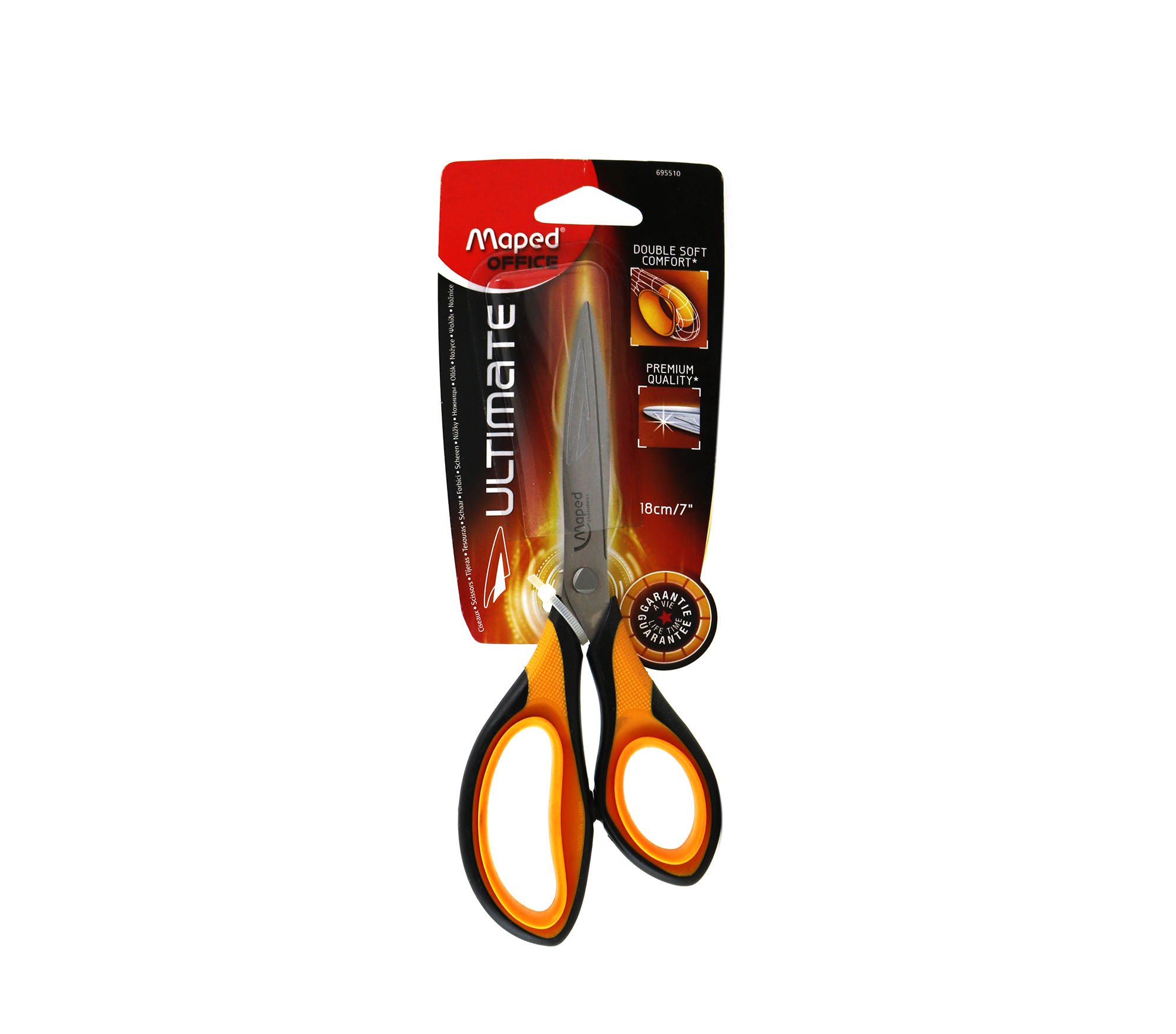 Maped Office Ultimate Asymmetrical Scissors 18cm : Amazon.co.uk: Home ...