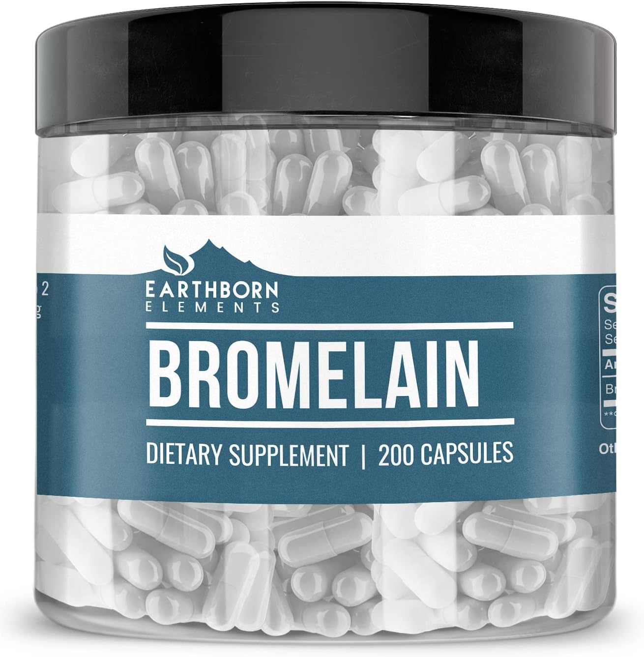 Amazon.com: Earthborn Elements Bromelain 200 Capsules, Pure & Undiluted ...