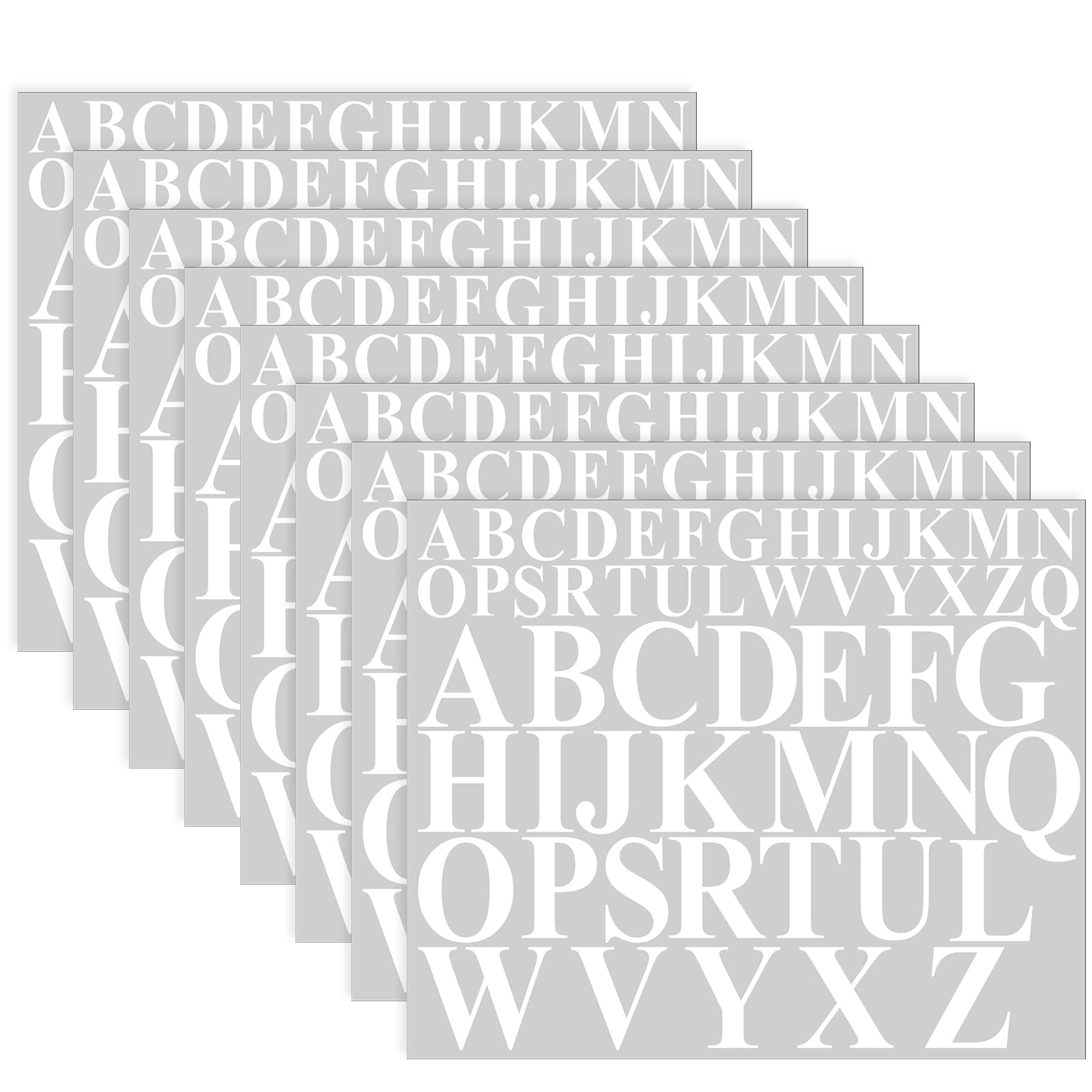 Amazon.com: Fulmoon 8 Sheets 416 Pcs Vinyl Letters Stickers Alphabet ...