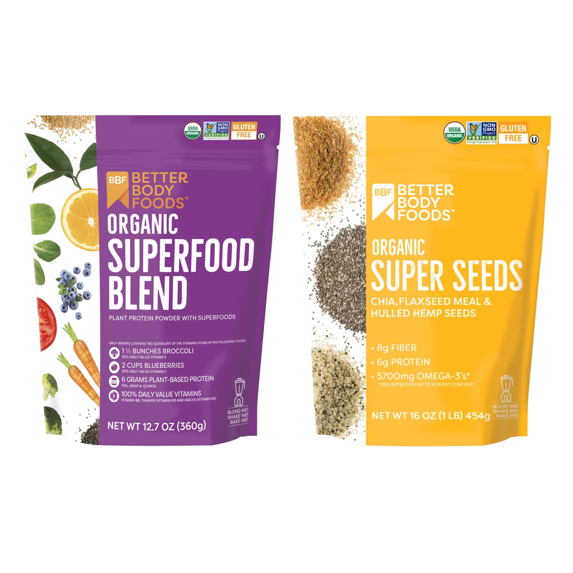Amazon.com : BetterBody Foods Organic Superfood Powder, 12.7 oz ...