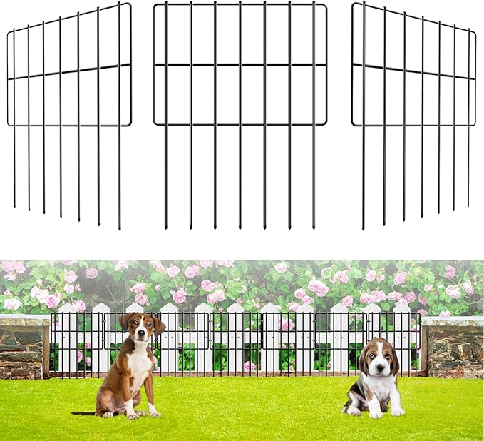 Amazon.com : 20 Pack Garden Animal Barrier Fence,Decorative Garden ...