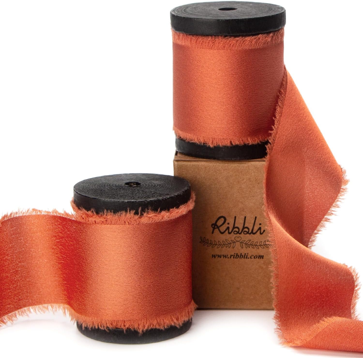 Amazon.com: Ribbli Terracotta Silk Satin Ribbon - 1.5 Inch x 12 Yard ...