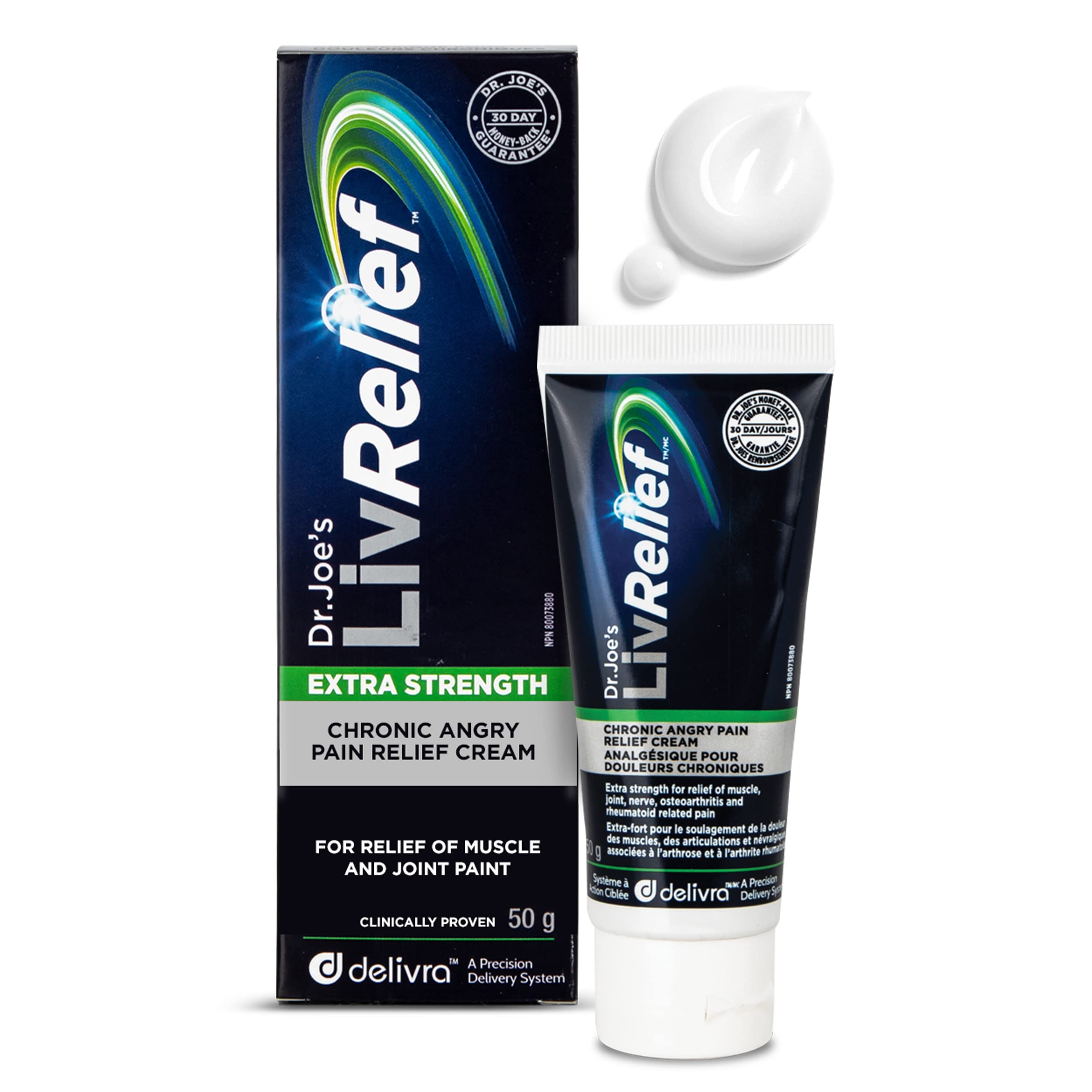 LivRelief Extra Strength Chronic Angry Pain Relief Cream - Penetrating ...