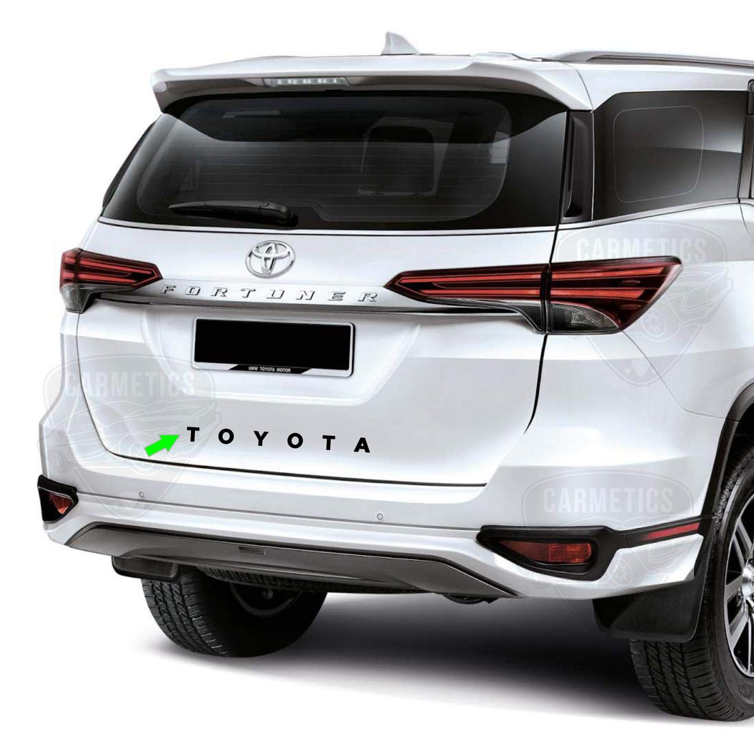 CarMetics Toyota 3D Letters 3D Stickers Bonnet Logo Emblem Decals 3D ...