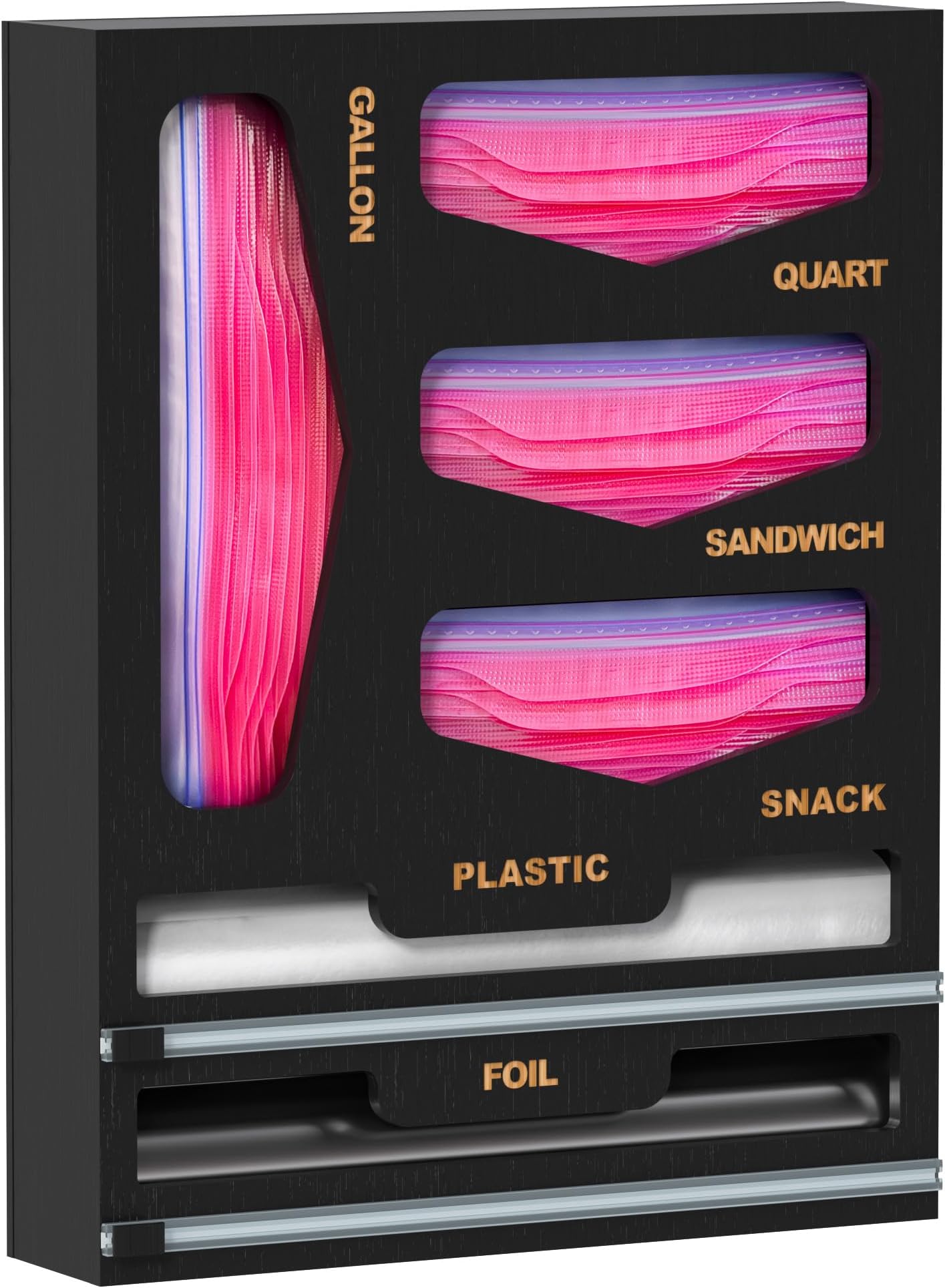Amazon.com: WHOMASS 6-in-1 Magnetic Bamboo Drawer Organizer for Food ...