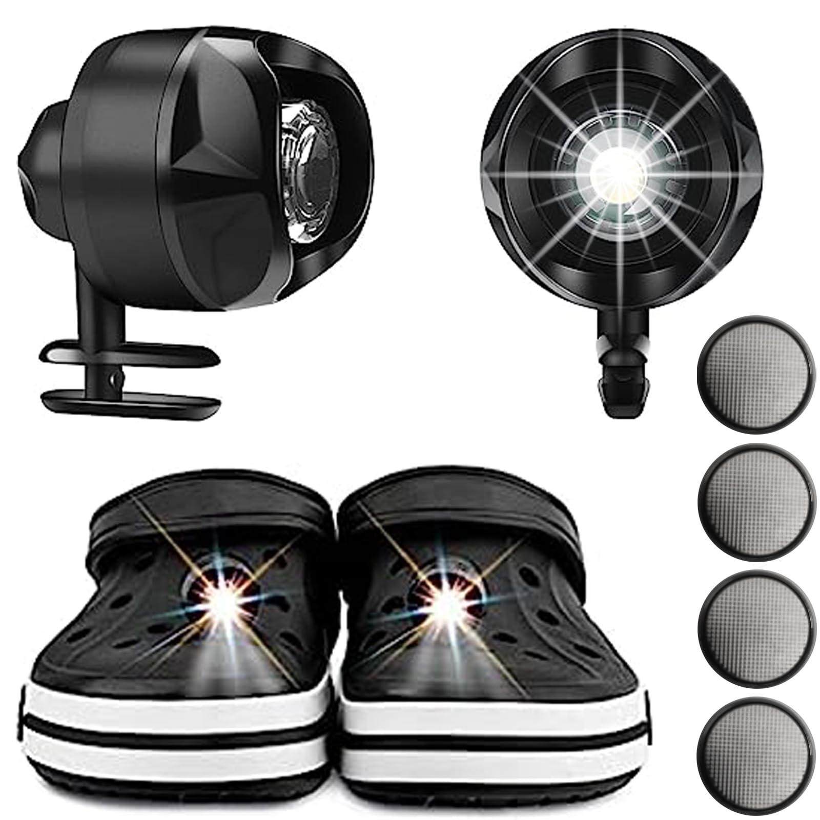 Headlights for Croc, Croc Lights for Shoes 2Pcs, Waterproof Shoes ...