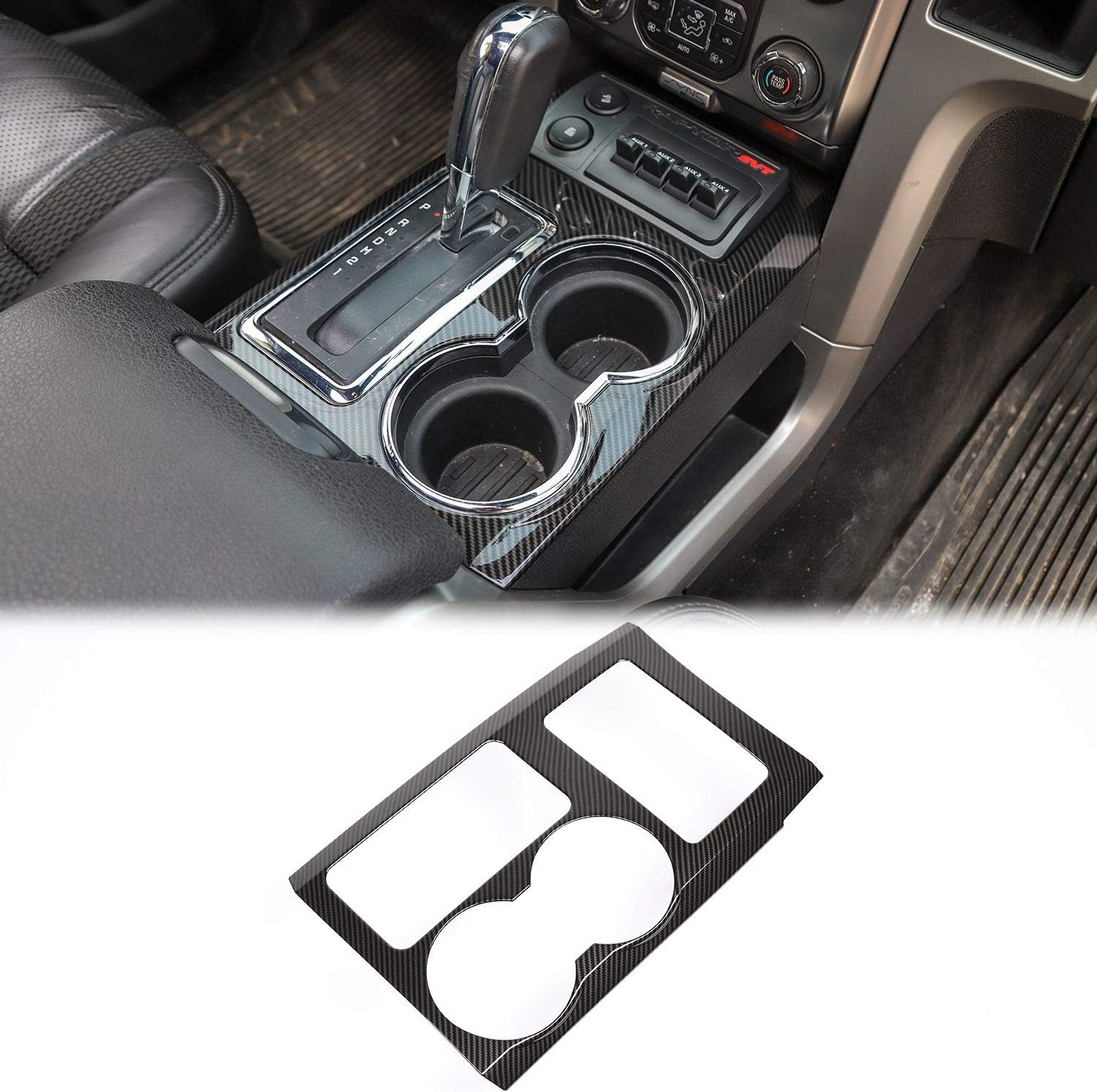 Amazon.com: JeCar for F150 Gear Shifter Panel Cover Decoration Trim ...
