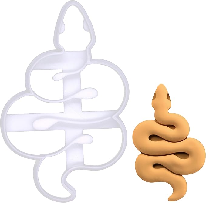Amazon.com: BAKERLOGY Slithering Snake Cookie Cutter - Detailed Biscuit ...