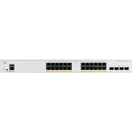 Amazon.com: Cisco Catalyst 1000-24T-4G-L Network Switch, 24 Gigabit ...