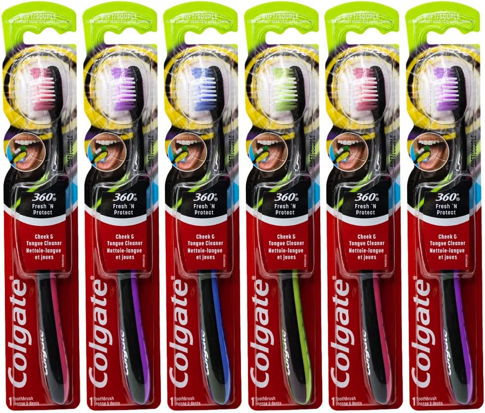 Amazon.com : Sofresh Flossing Toothbrush 6 Variety Adult Soft Bundle ...