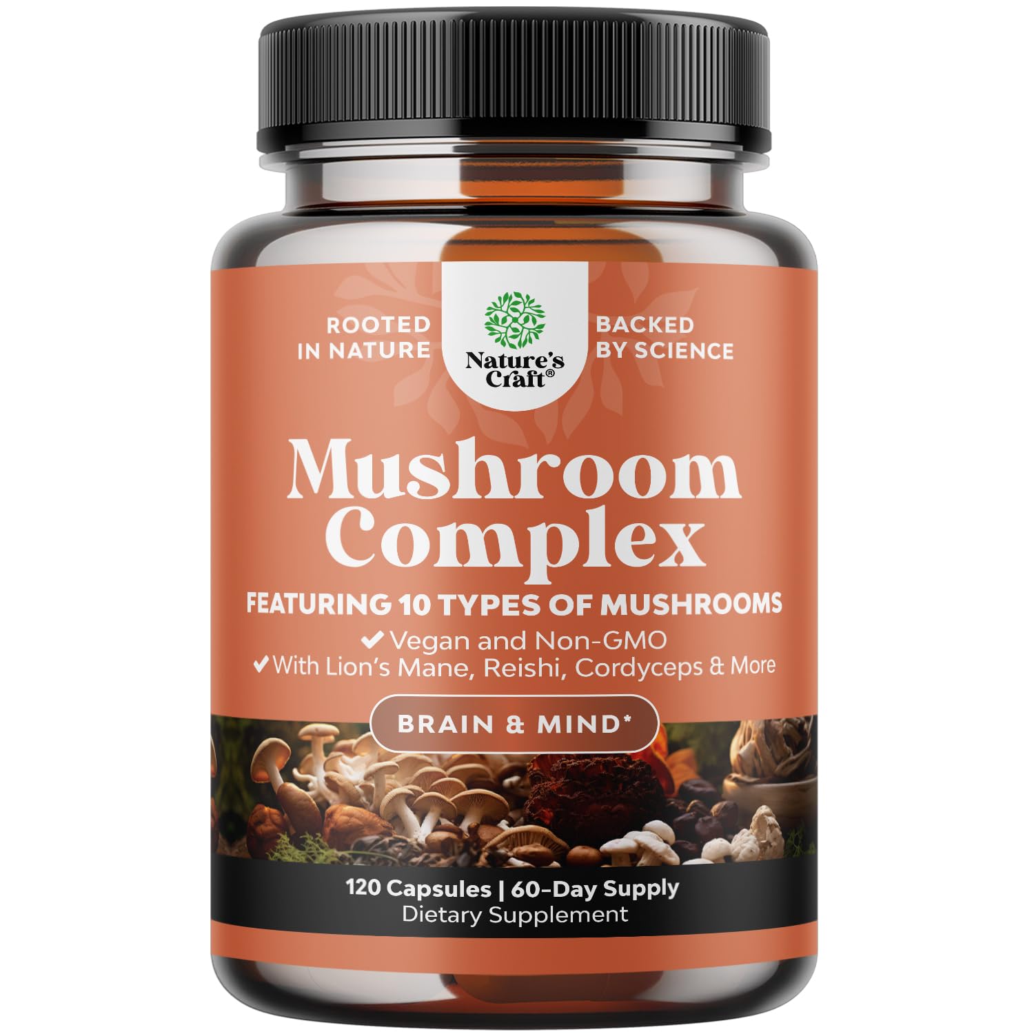 Amazon.com: Extra Strength Mushroom Complex Capsules - 10X Lions Mane ...