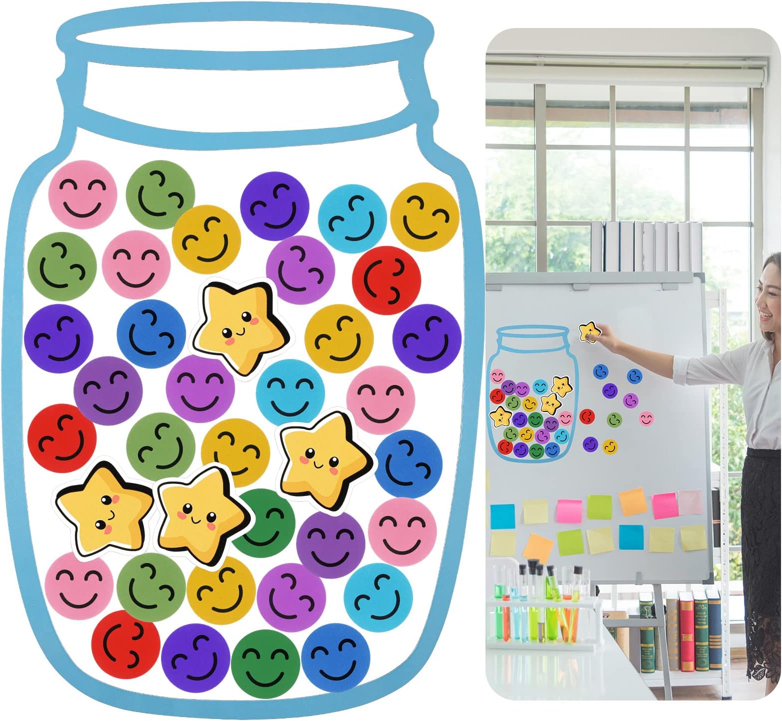 Amazon.com : Tanlade 46 Pcs Candy Reward Mason Jar for Kids Classroom ...