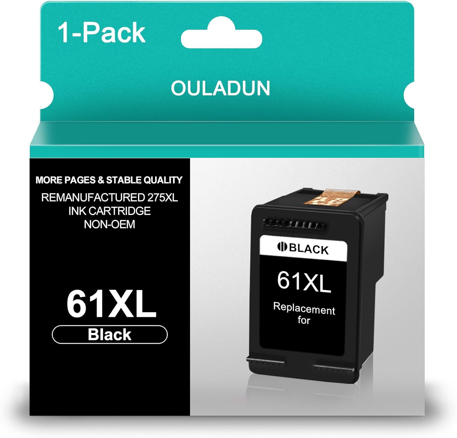 Amazon.com: 61XL Black Ink Cartridges High Yield Replacement for HP 61 ...