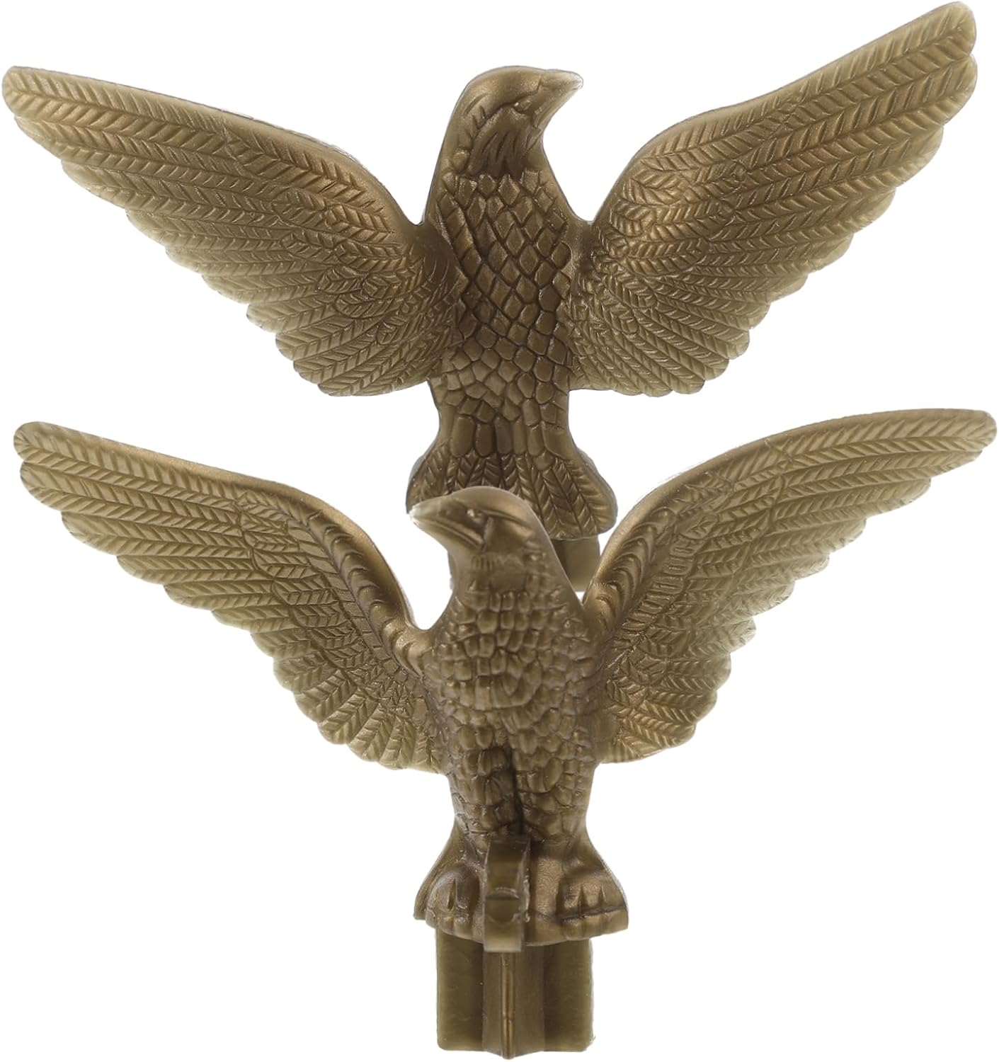 Amazon.com : Yardwe Eagle Flag Pole Topper, 2pcs Golden Plastic Eagle ...