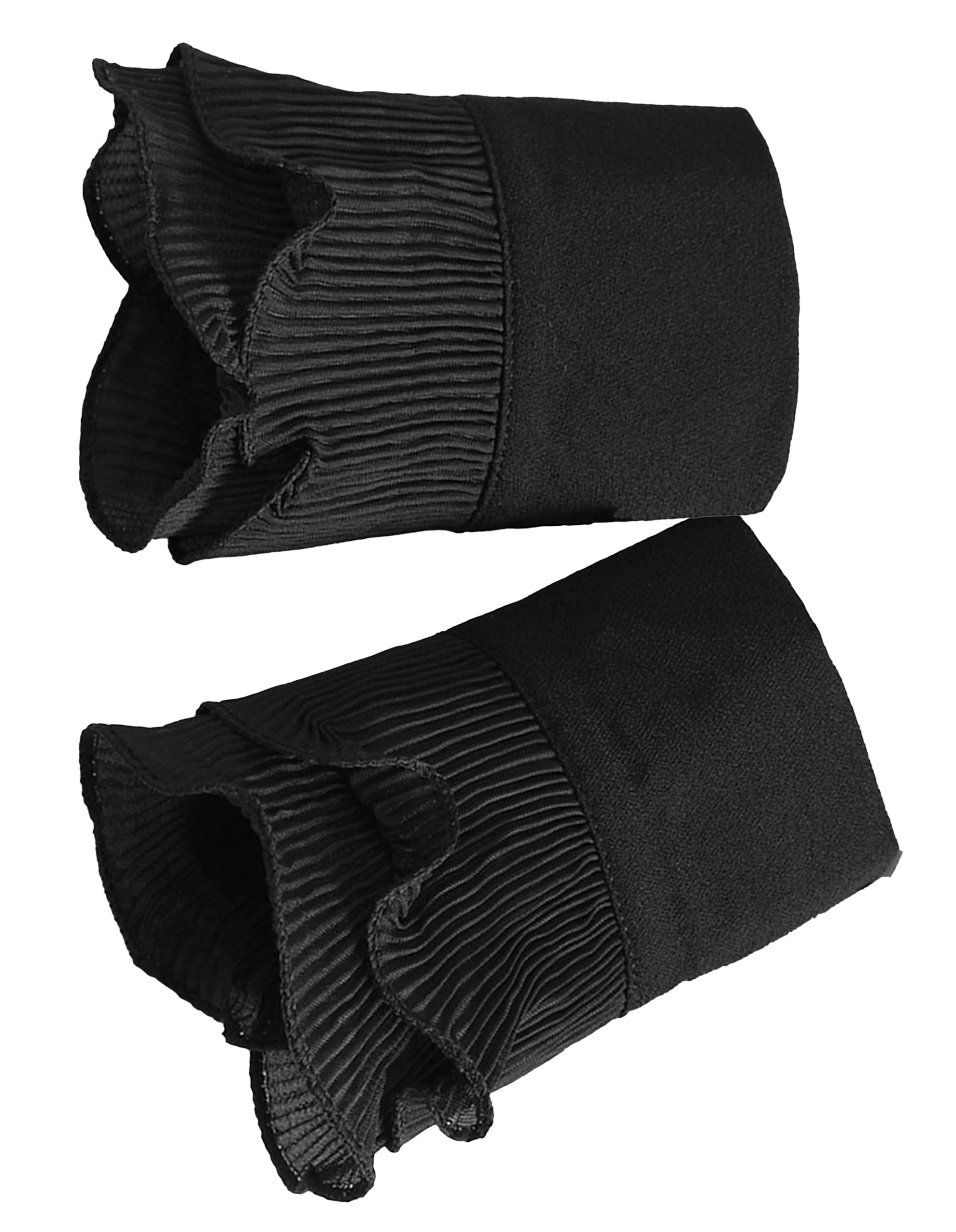 Eyibenlilan Detachable Sleeves Elegant Black Delicate Chiffon Cuffs ...