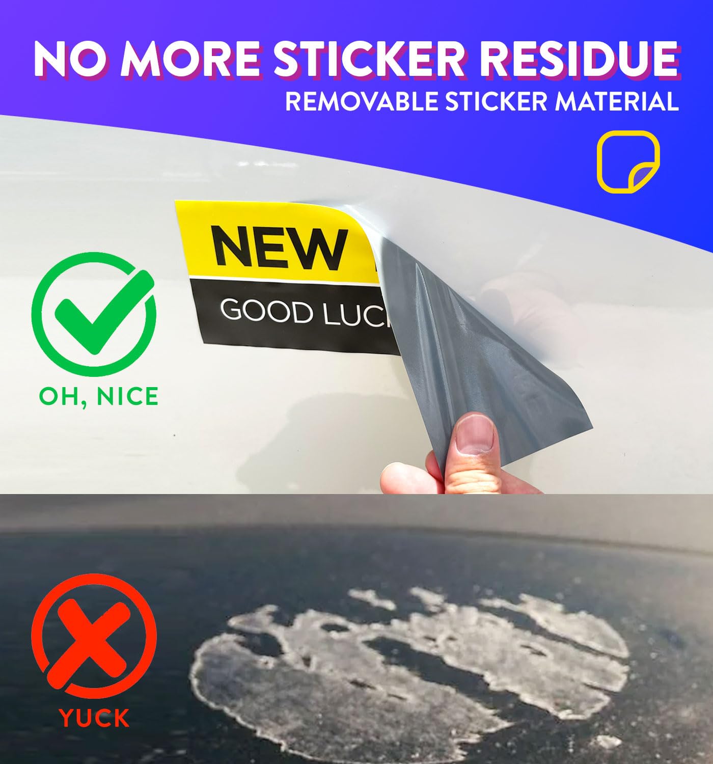 Snapklik.com : Rio Salto Removable New Driver Sticker For Car Funny ...