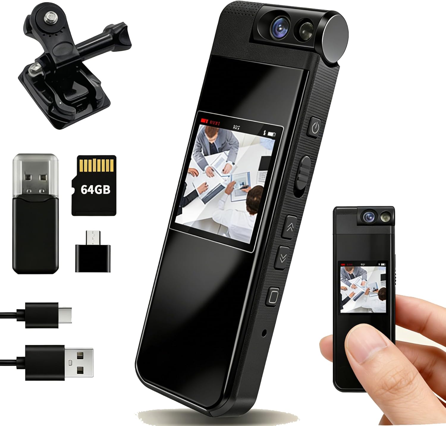 Amazon.com: BLVBWSD Mini Body Cameras with Audio and Video Recording ...