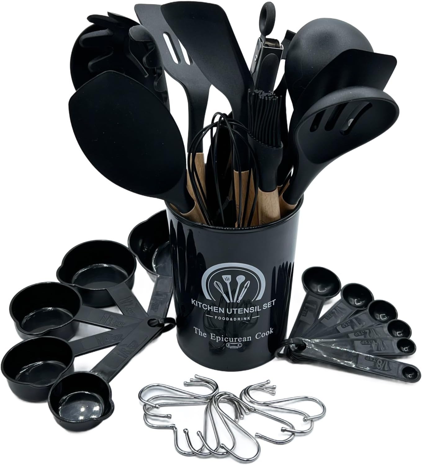 Amazon.com: The Epicurean Cook 34 Pcs Non-Stick Silicone Cooking ...