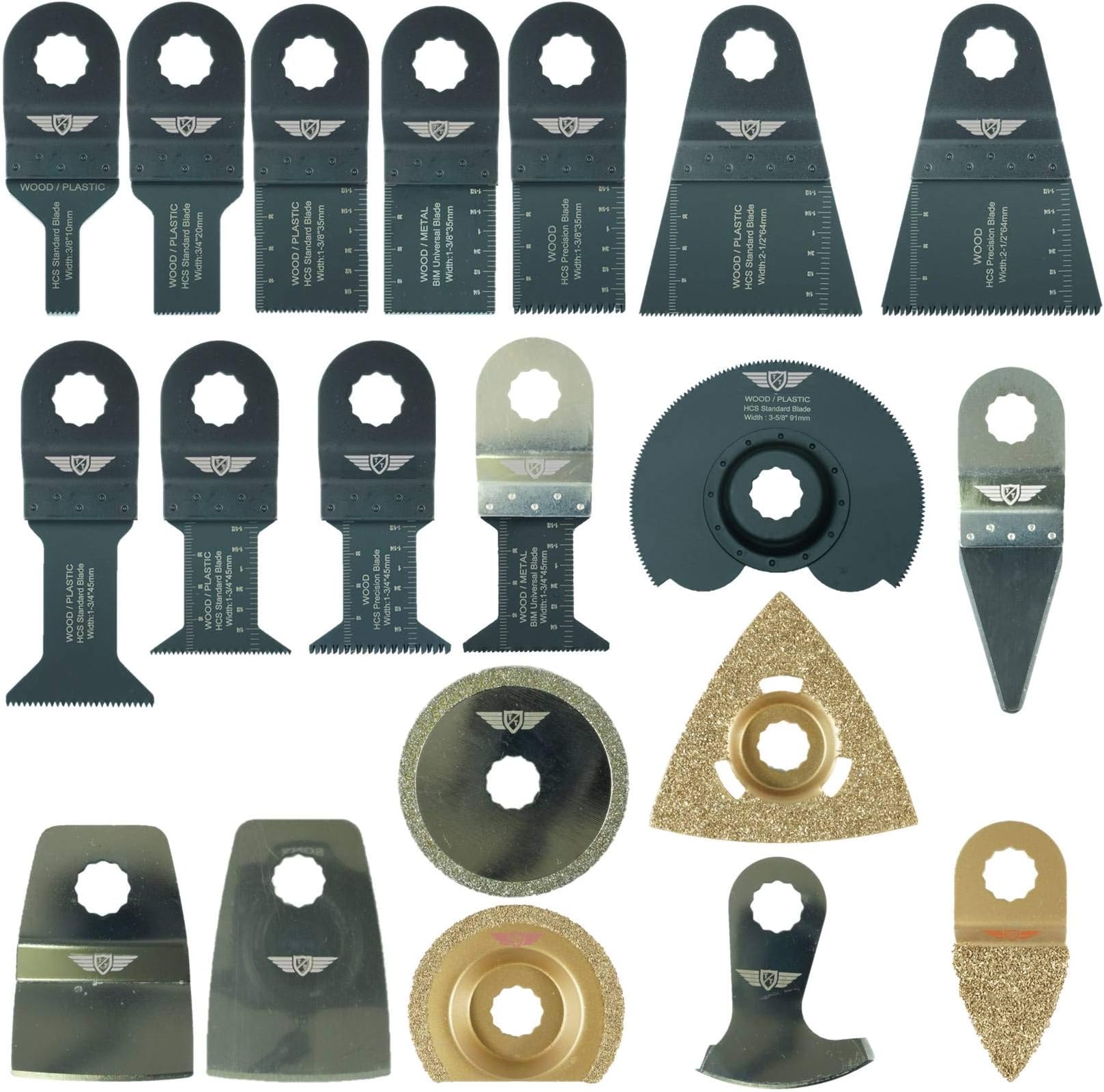 20 x TopsTools WX35B_20 OMT Metal Cutting Bi-Metal Blades for Rockwell ...