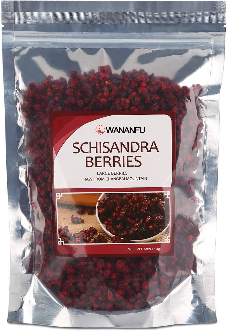 Amazon.com : Wananfu - Schisandra Berry Dried 4oz - Schisandra Berry ...