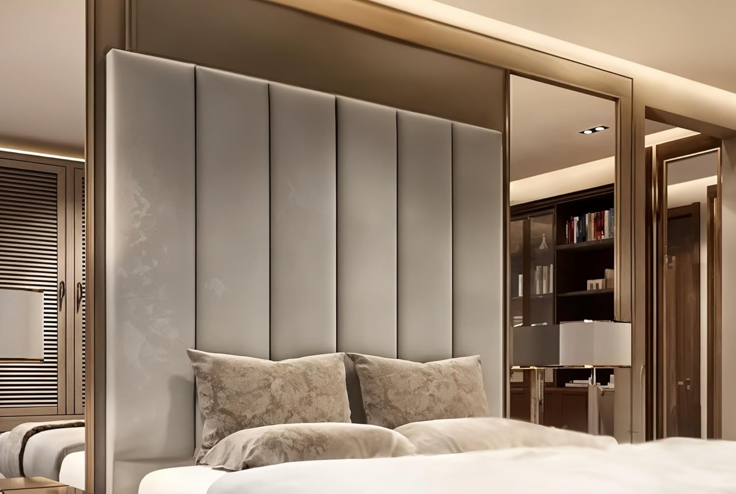 mm08enn Luxurious Design Panels Plush Velvet Headboards for Beds 30 ...