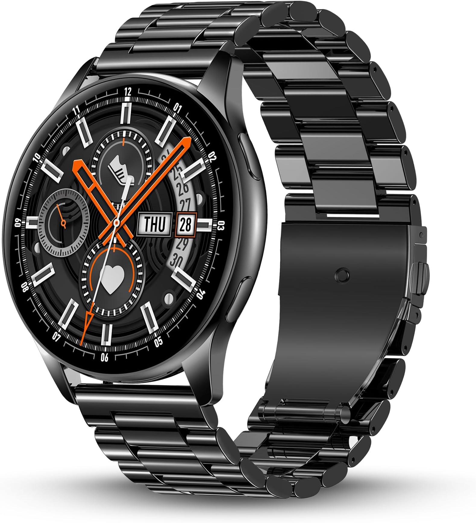 Pebble Mettle 1.32" Round HD Display, BT Calling, Voice Assistance ...